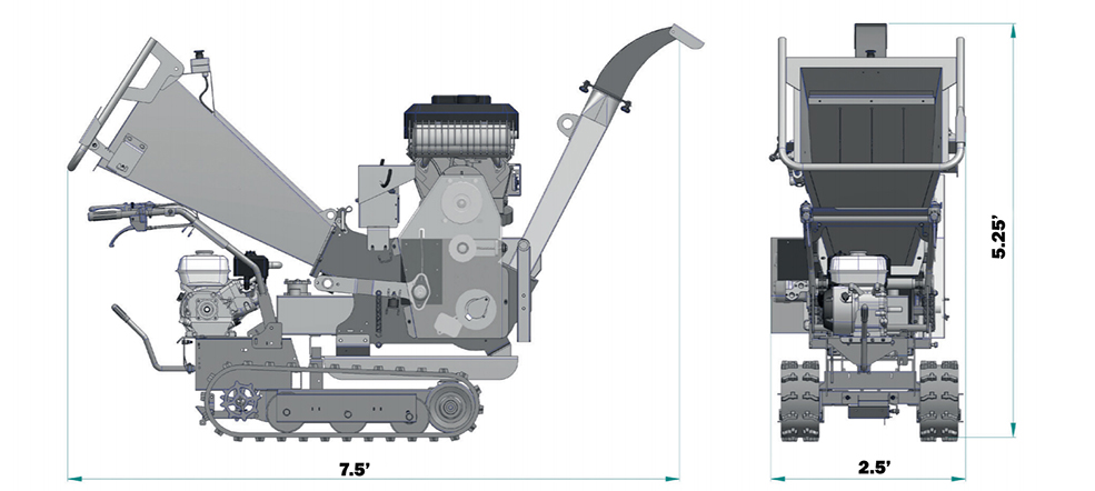 Peruzzo TB100C Pro Tracked Self Powered Wood Chippers -- Iowa Farm ...